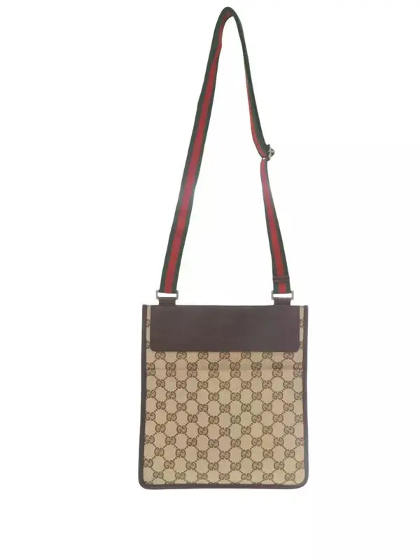 Gucci 2000-2015 Gg Canvas Web Crossbody Bag
