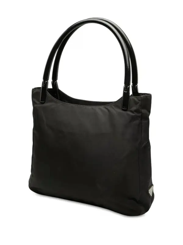 Prada 2000-2013 Tessuto Resin Handle Tote Bag