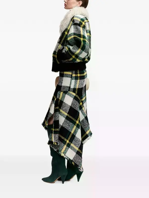 Essentiel Antwerp Kpop Checked Bomber Jacket