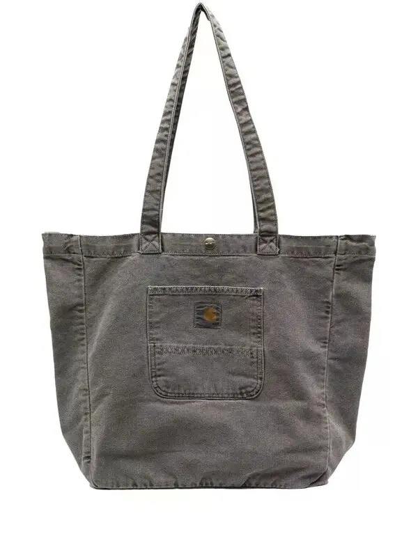 Carhartt Work In Progress Bayfield Denim Tote Bag - Grey