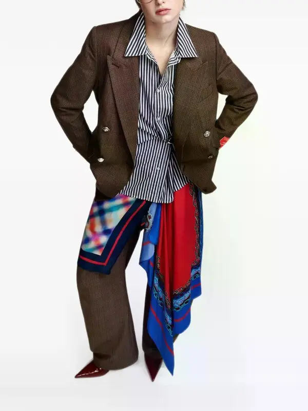 Essentiel Antwerp Krystal Striped Asymmetric Shirt