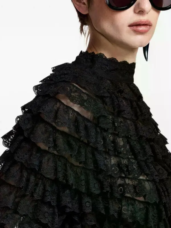 Essentiel Antwerp Kashvi Ruffled Lace Blouse