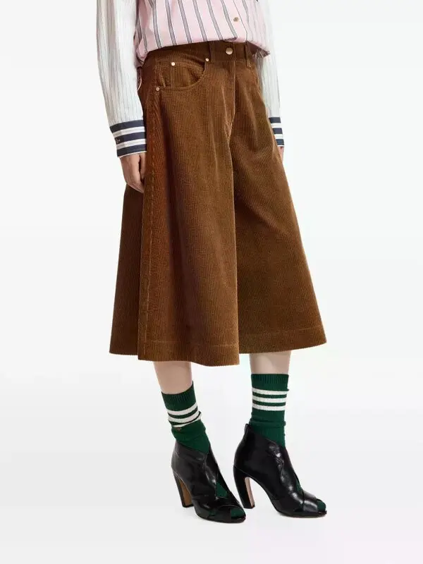 Essentiel Antwerp Corduroy Flared Shorts