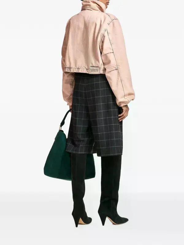 Essentiel Antwerp Koffee Zip-fastening Denim Jacket