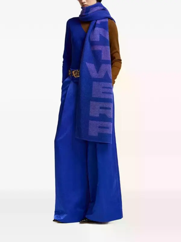 Essentiel Antwerp Logo-jacquard Knitted Scarf