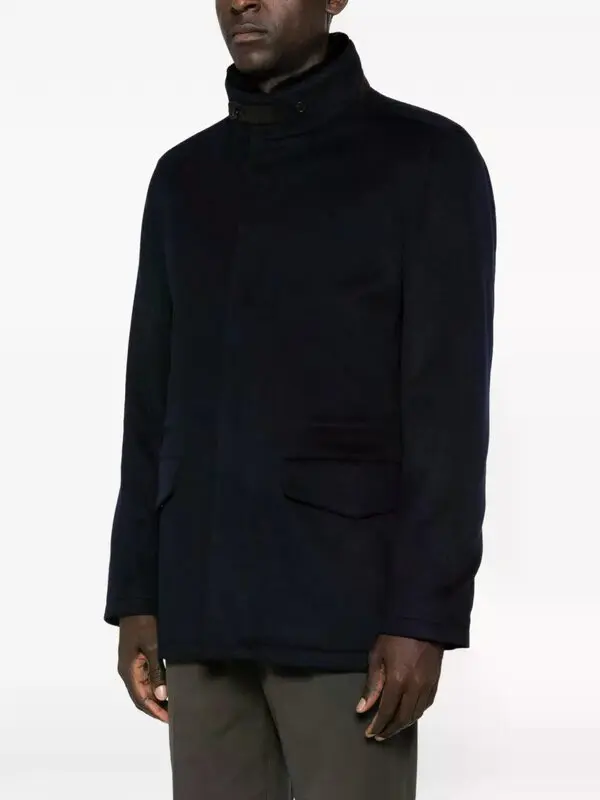 MANDELLI High-neck Flap-pocket Jacket