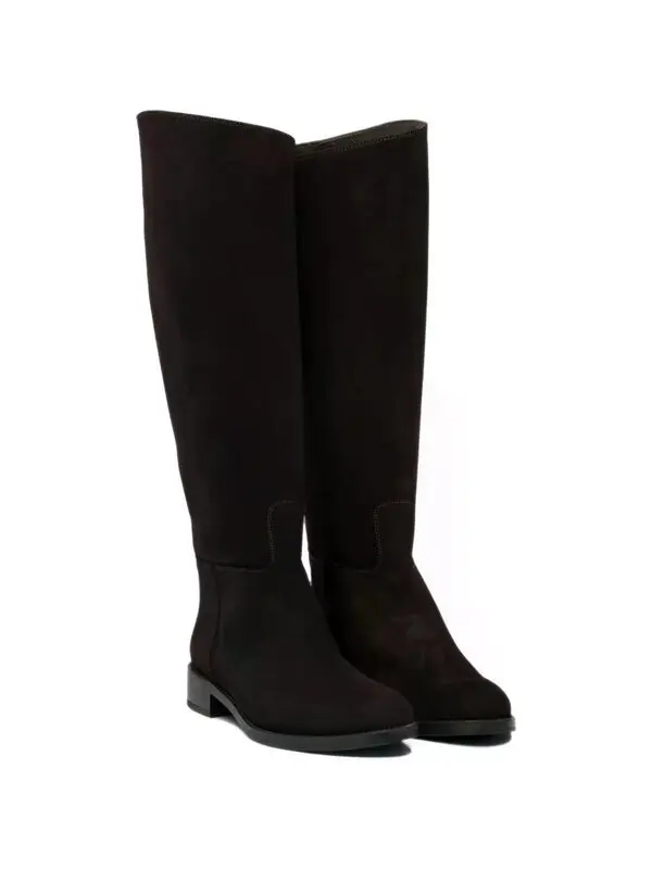 MARETTO Suede Knee-high Boots - Brown
