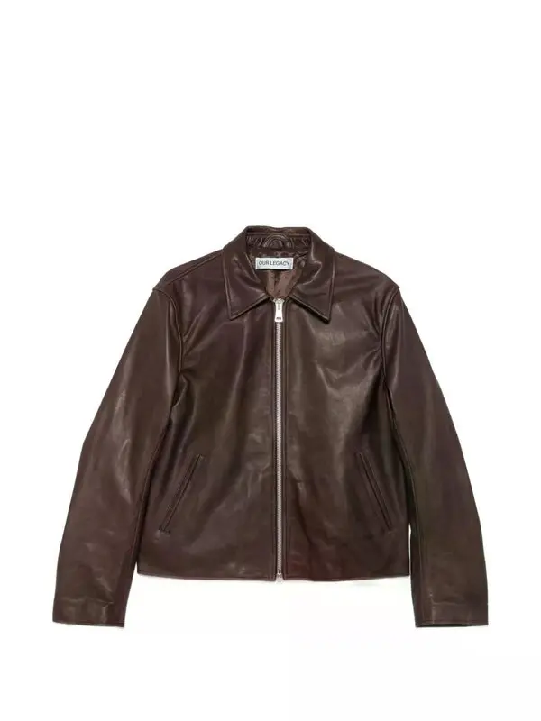 Our Legacy Waxed Leather Jacket