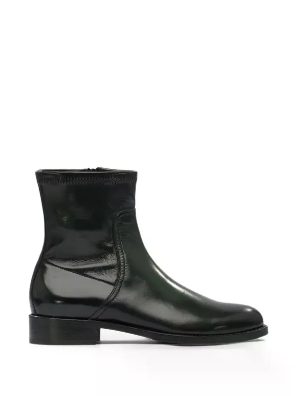 MARETTO Leather Ankle Boots - Black