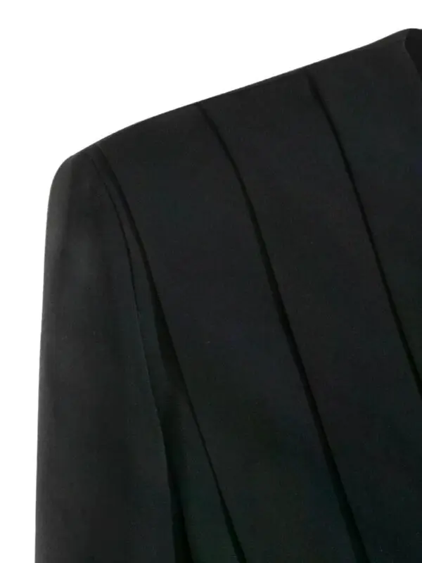 Max Mara Single-breasted Compact Cady Jacket Midnightblue