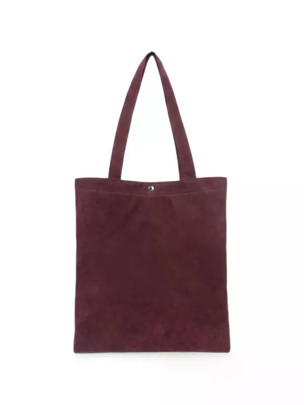 LANCASTER Suede-finish Logo-patch Shouder Bag