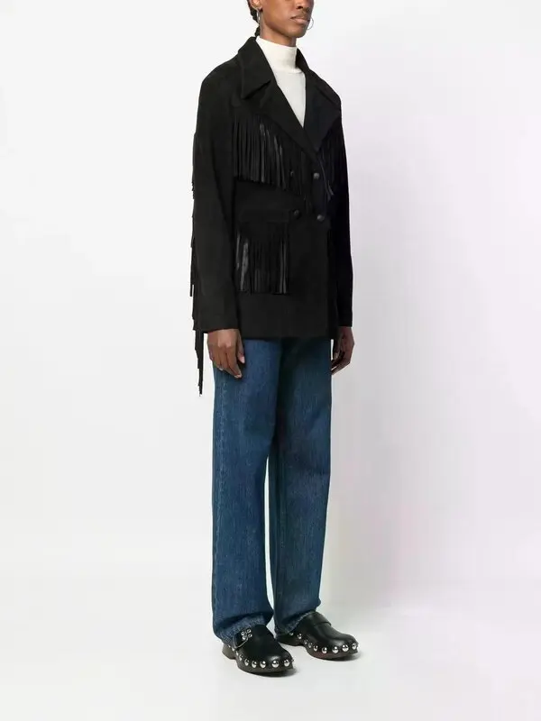 DANCASSAB Rivera Fringed Leather Jacket
