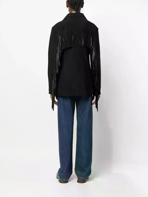 DANCASSAB Rivera Fringed Leather Jacket