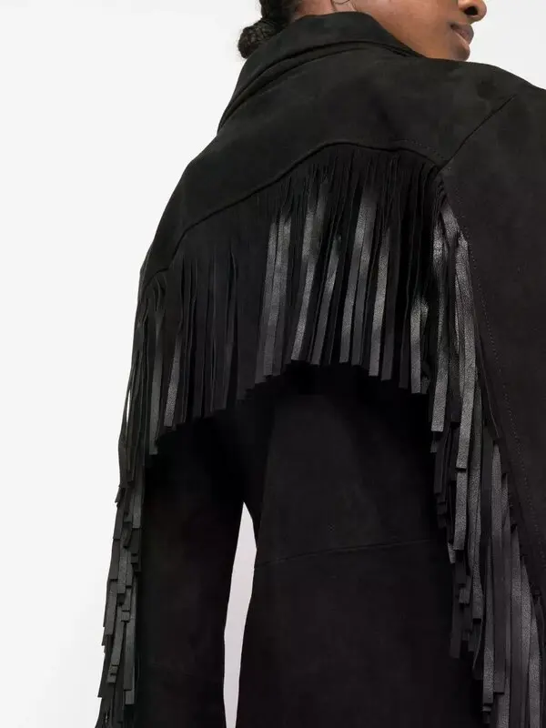 DANCASSAB Rivera Fringed Leather Jacket