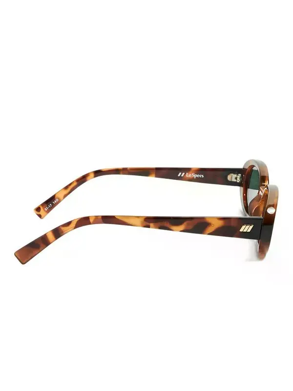 Le Specs Outta Love Oval-frame Sunglasses - Brown