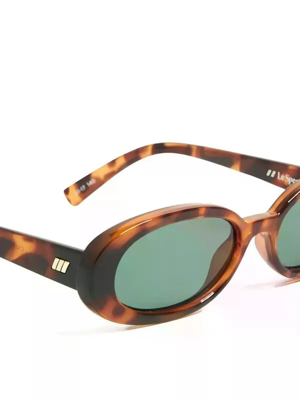 Le Specs Outta Love Oval-frame Sunglasses - Brown