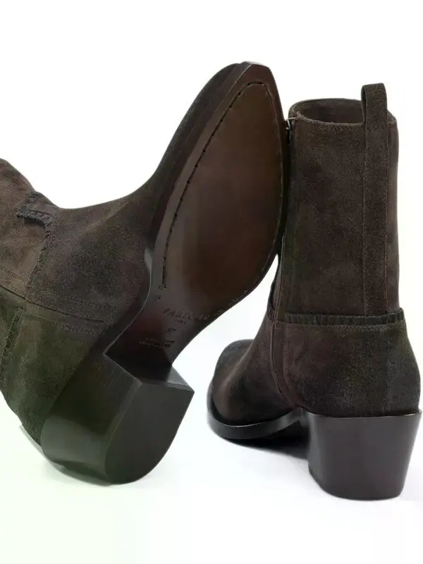 Sartore Suede Western-style Ankle Boots
