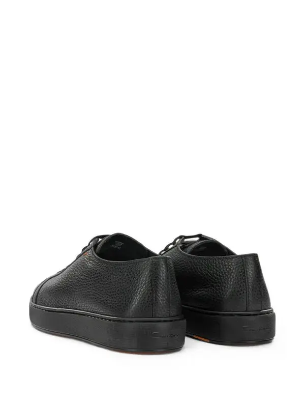Santoni Grained Leather Sneakers