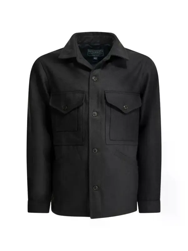 CECCARELLI Wool Pocket-detail Overshirt
