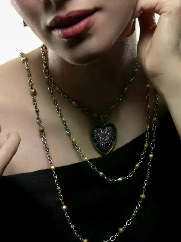 SYLVA & CIE Diamond Bead Necklace