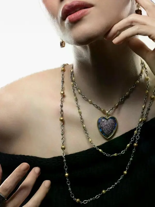 SYLVA & CIE Diamond Bead Necklace