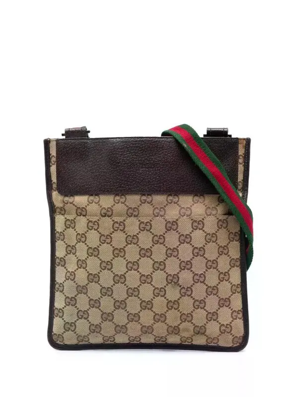 Gucci 2000-2015 Gg Canvas Web Crossbody Bag