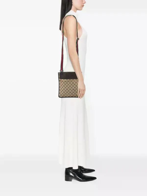 Gucci 2000-2015 Gg Canvas Web Crossbody Bag