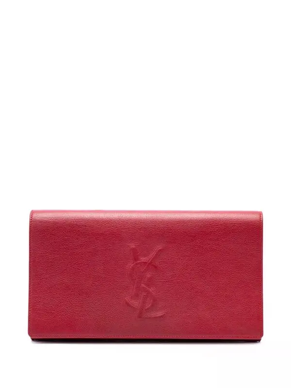 Saint Laurent Belle De Jour Leather Clutch Bag