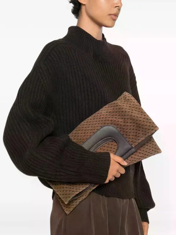 GHERARDINI Logo-print Sheep Leather Tote Bag