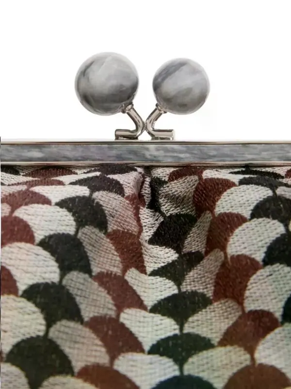 Max Mara Pasticcino Bag In Linen, Silk And Cotton Jacquard