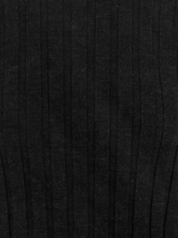 ALLUDE Ribbed Fine-knit Sweater
