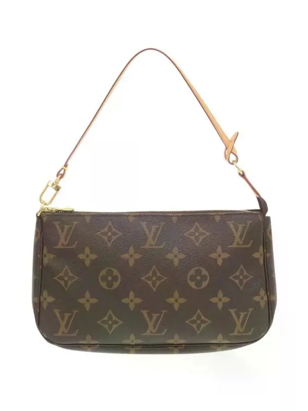 LOUIS VUITTON 2011 Monogram Pochette Accessoires Shoulder Bag - Brown