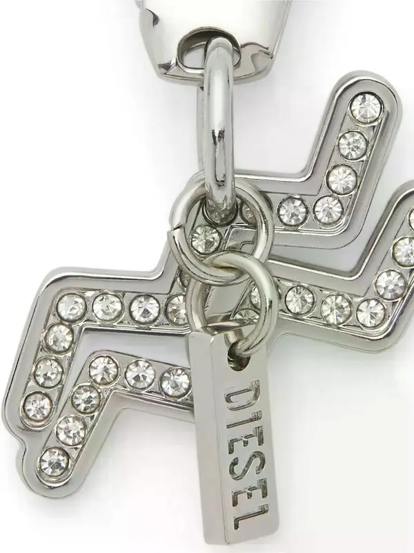 DIESEL® Metal Aquarius Charm With Rhinestones