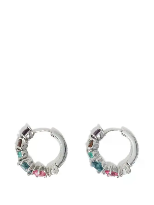 Bimba Y Lola Crystal-embellished Hoop Earrings