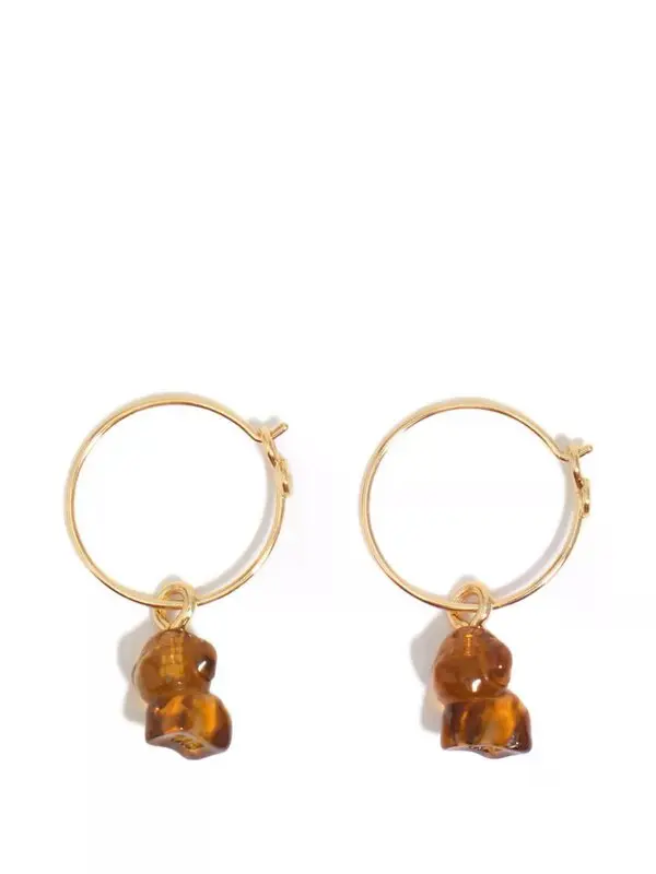 Bimba Y Lola Dog Hoop Earrings - Gold