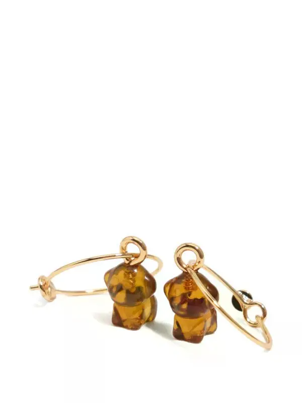 Bimba Y Lola Dog Hoop Earrings