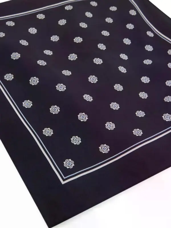 BOSS Geometric-print Pocket Square