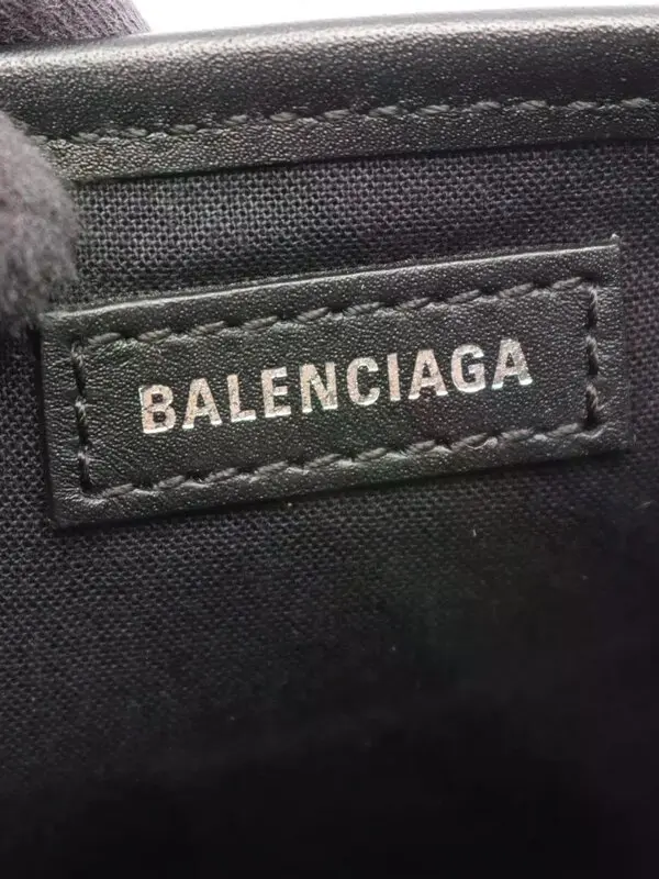 Balenciaga Canvas Navy Cabas S Tote Bag - Black