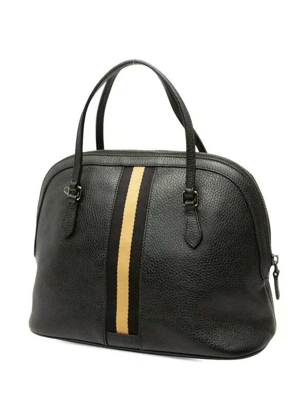 Gucci 2000-2015 Medium Calfskin Web Dome Satchel