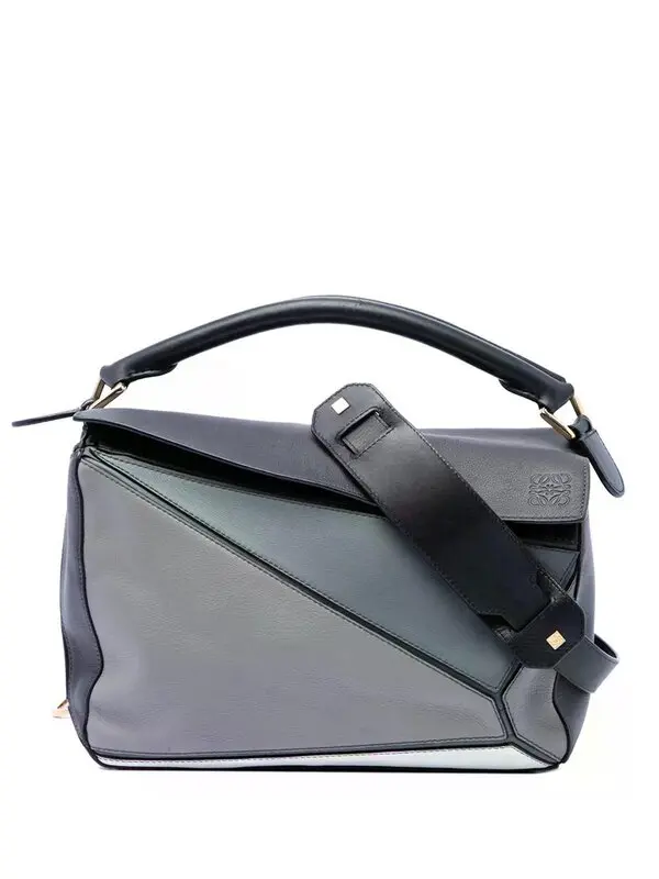 Loewe 2005-2015 Medium Tricolor Calfskin Puzzle Satchel
