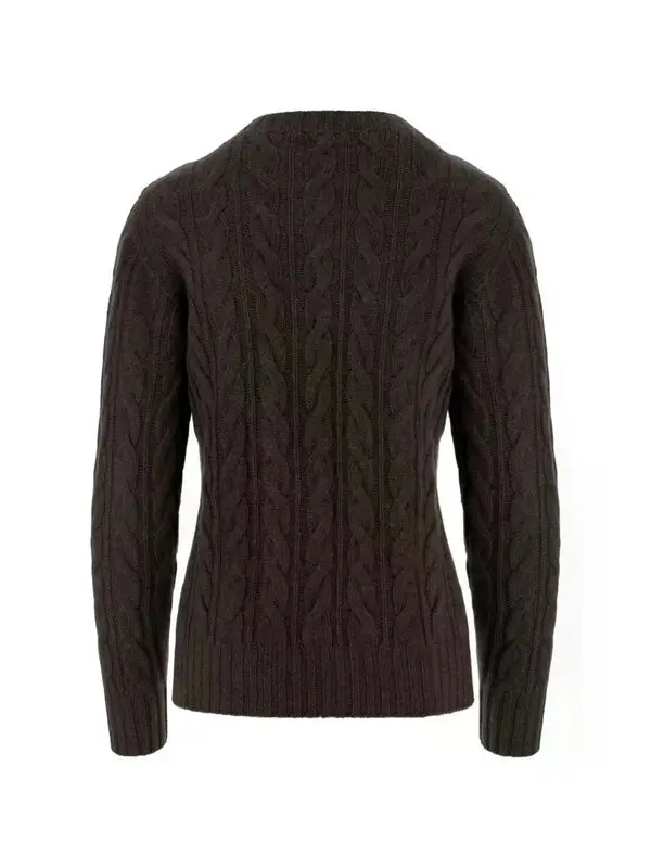 OLIVER LATTUGHI Cable-knit Cashmere Sweater