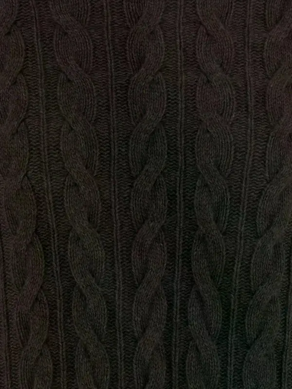 OLIVER LATTUGHI Cable-knit Cashmere Sweater