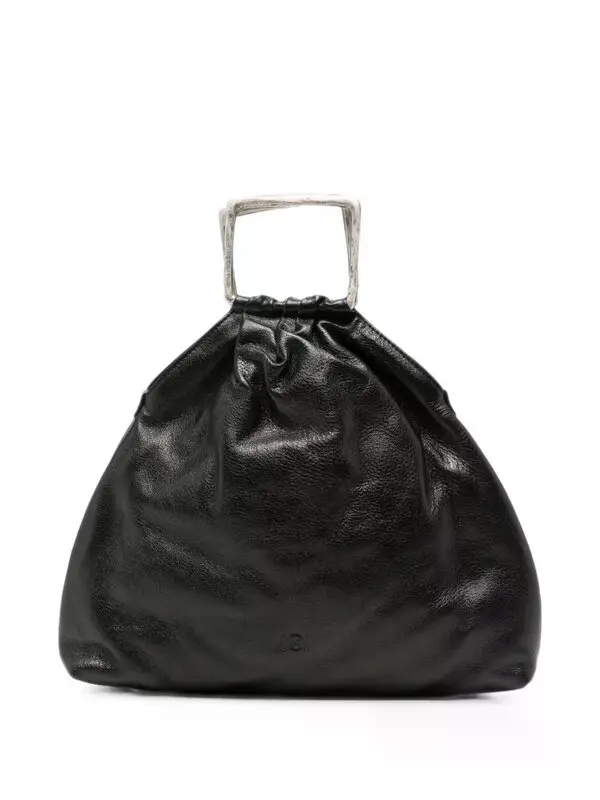 AUTENTICA 504 Leather Metal-handle Tote Bag