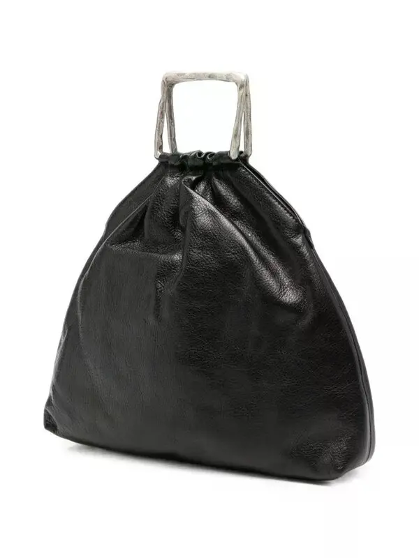 AUTENTICA 504 Leather Metal-handle Tote Bag