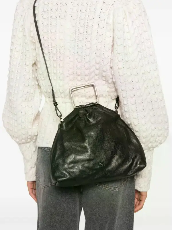 AUTENTICA 504 Leather Metal-handle Tote Bag