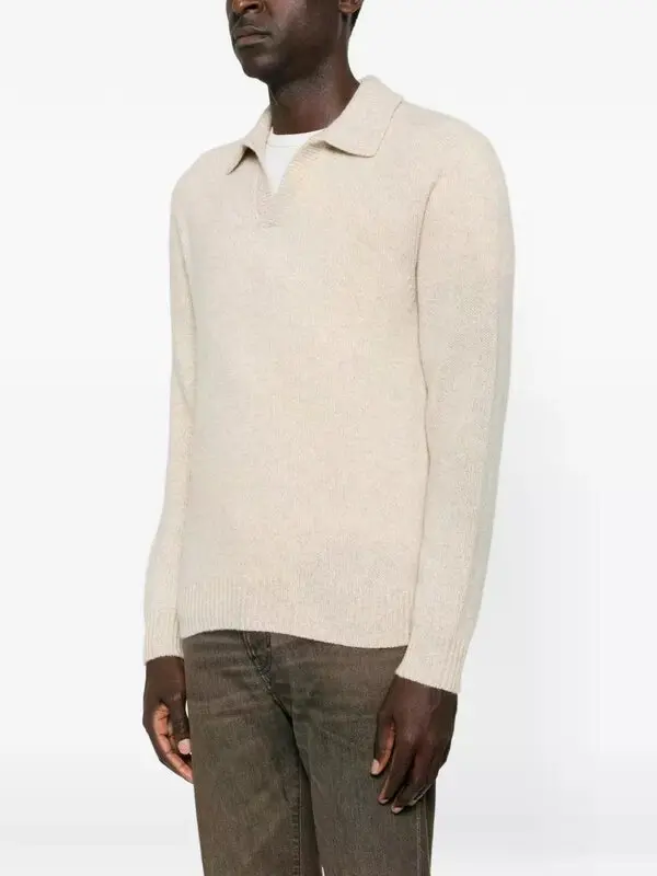 04651 / A TRIP IN A BAG Polo-collar Sweater