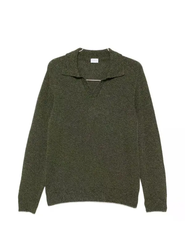 04651 / A TRIP IN A BAG Polo-collar Sweater