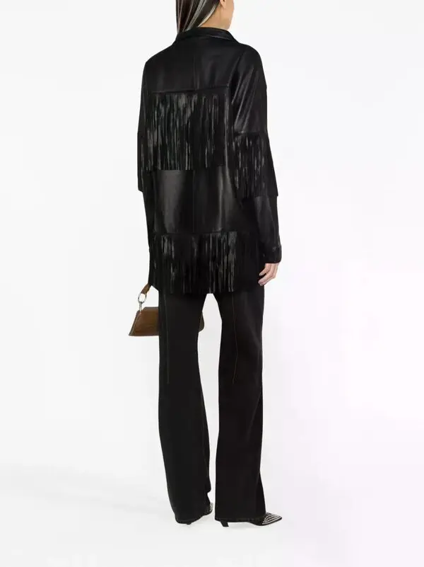 DANCASSAB Loretta Fringed Leather Jacket