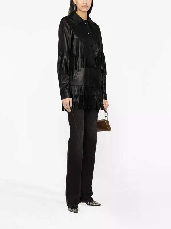 DANCASSAB Loretta Fringed Leather Jacket