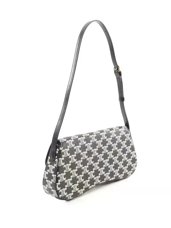Celine 2000-2026 Medium Triomphe Coated Canvas Roller Shoulder Bag